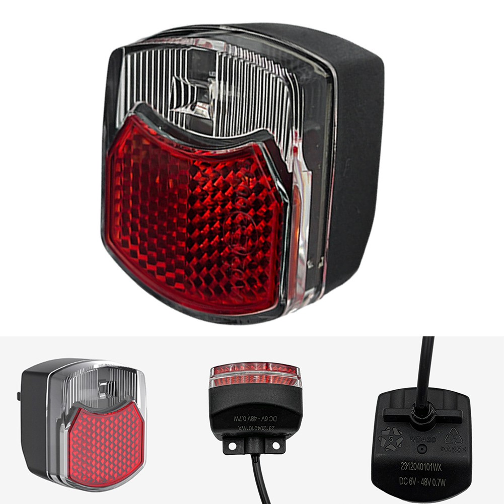 Tekuisi Ebike Rear Light 6V-48V Waterproof Taillight E-bike E-scooter ...