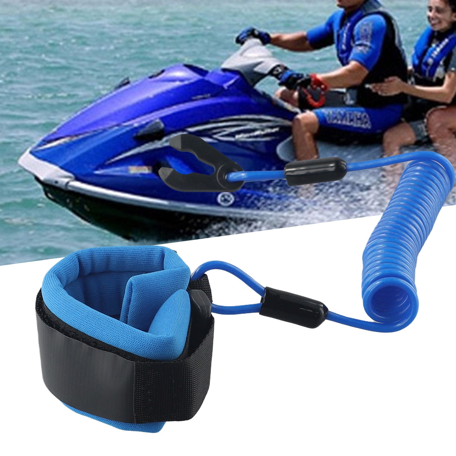 Tekuisi Motorcycle Jet Ski Safety Tether Lanyard Kill Stop Switch for ...