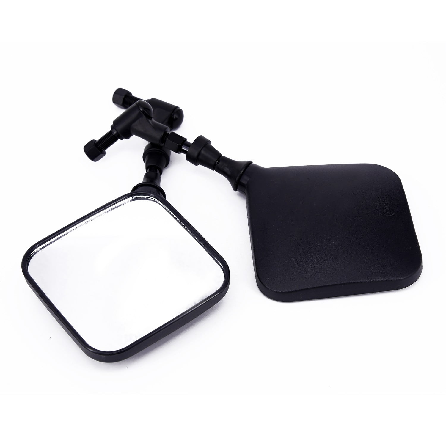 Tekuisi Motorcycle Rear View Mirrors 10mm with Black Housing and Sleek ...