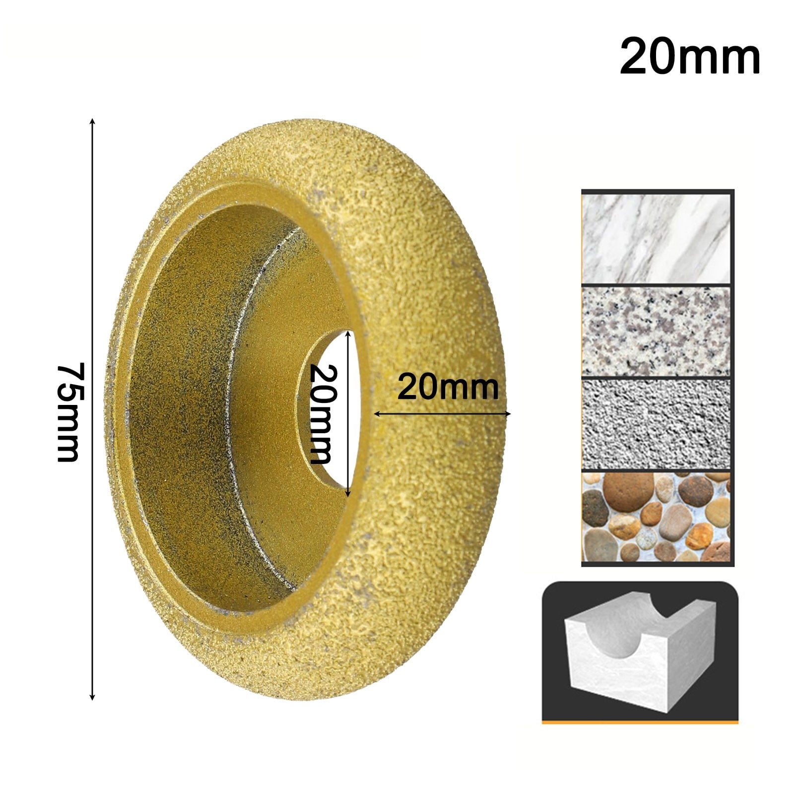 Tekuisi Roman Edge Stone Grinding Wheel Angle Grinder Trimming ...