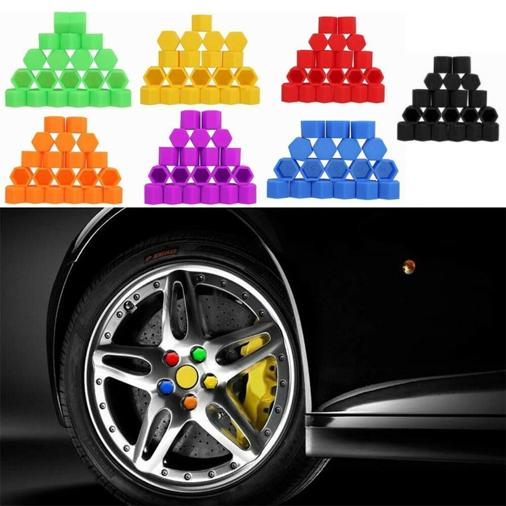 Tekuisi Silicone Car Wheel Nut Lug Dust Cover Cap Protector Hub Screw ...