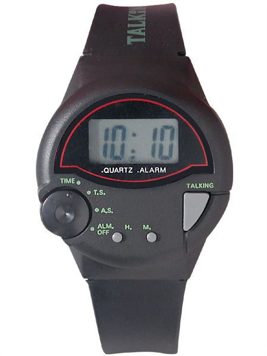 Tel-Time IV Spanish Talking Watch - Unisex- Black - Walmart.com