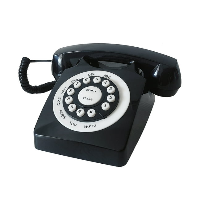 TelPal Retro Corded Landline Phone, Classic Vintage Old Fashion ...