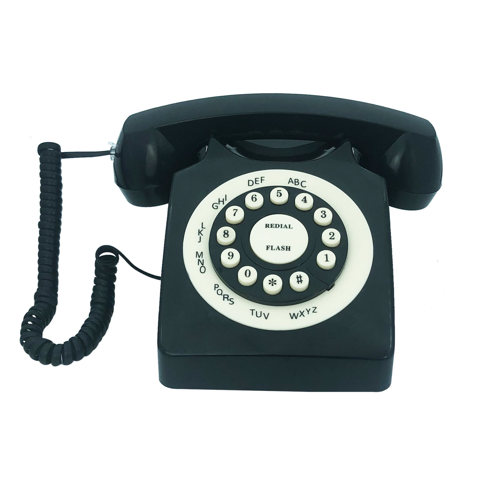 TelPal Retro Corded Landline Phone, Classic Vintage Old Fashion ...