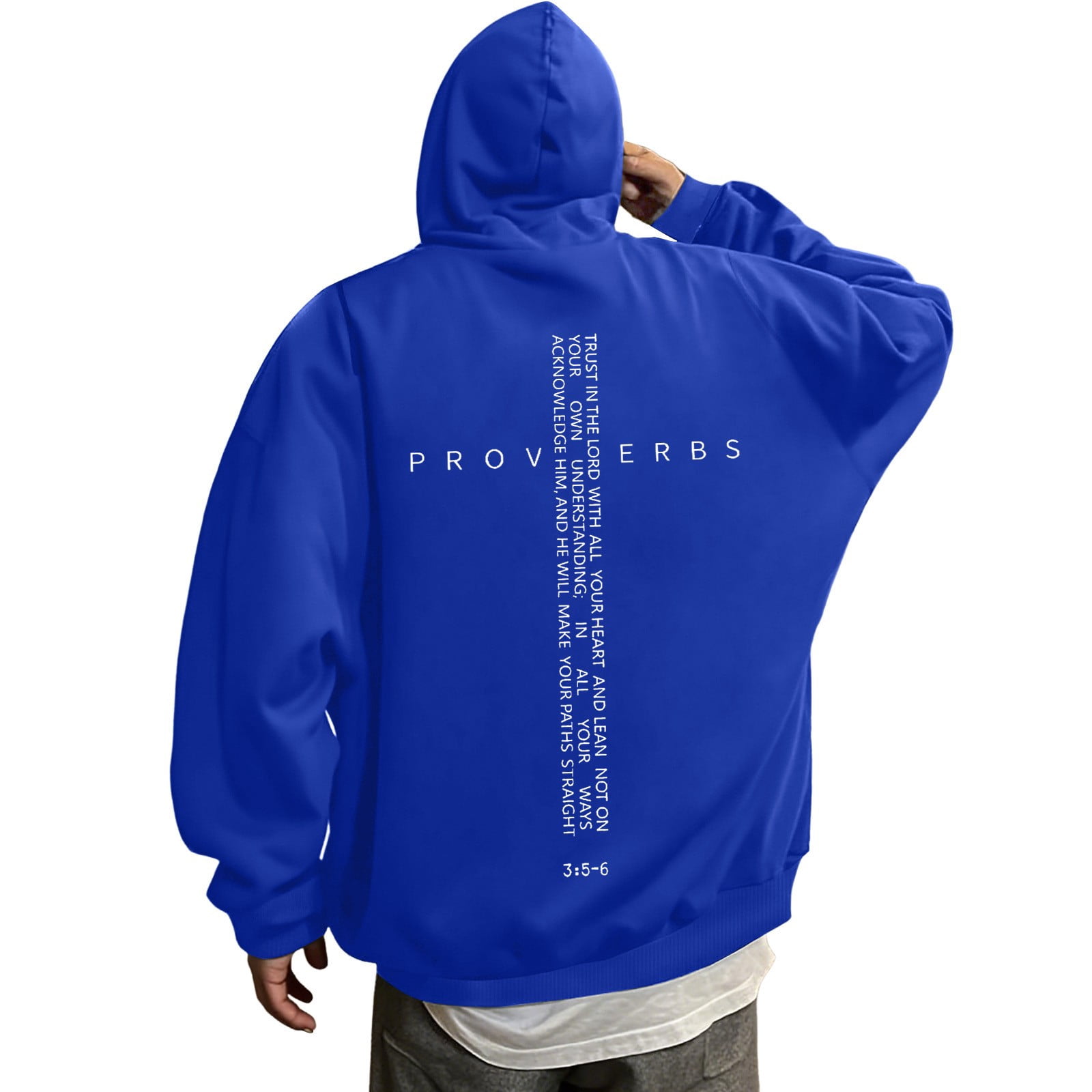Telankuip Christian Hoodies for Men Oversized Religious Faith Cross ...