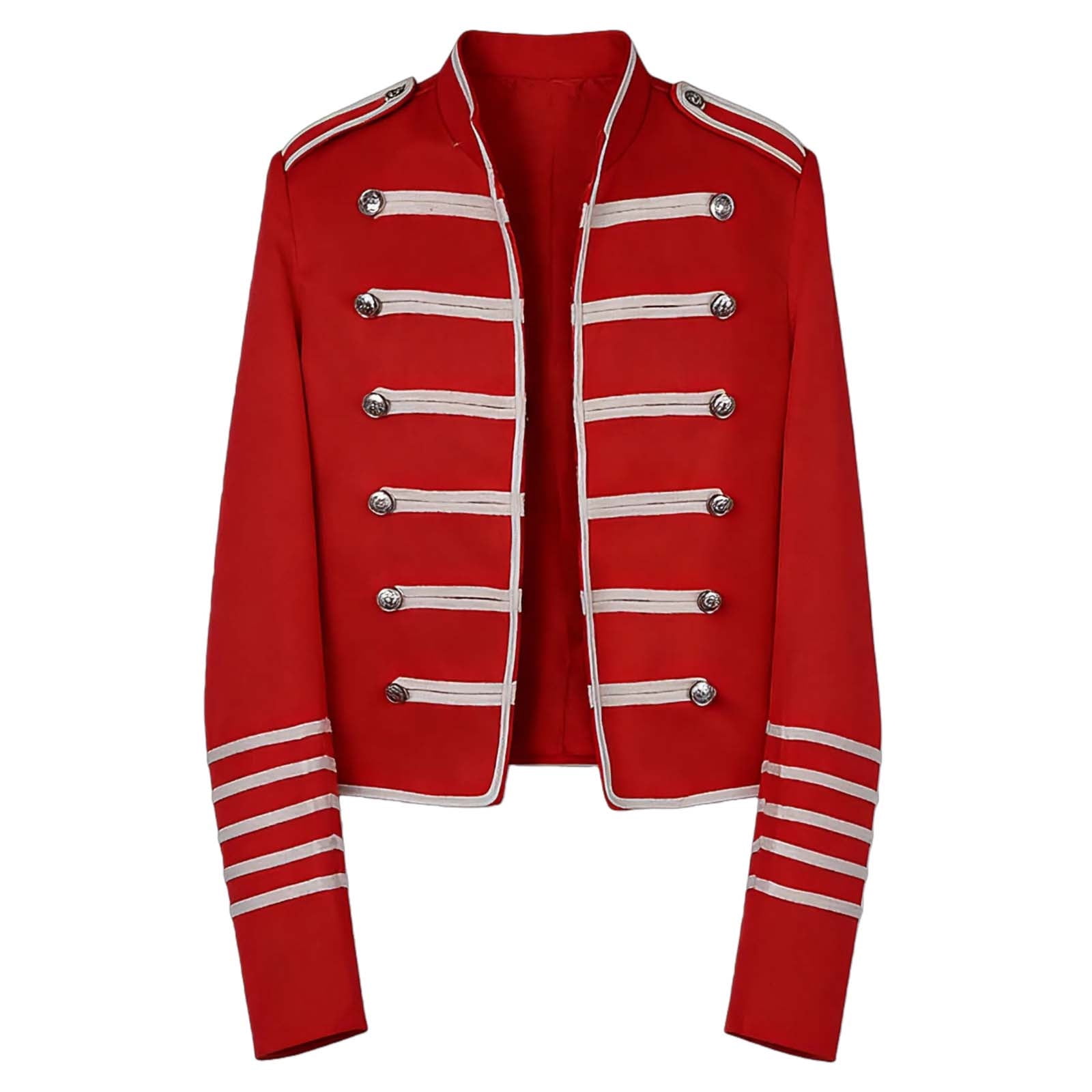 Telankuip Mens Gothic Long Sleeve Suits Jacket Lightweight Cozy Stand ...