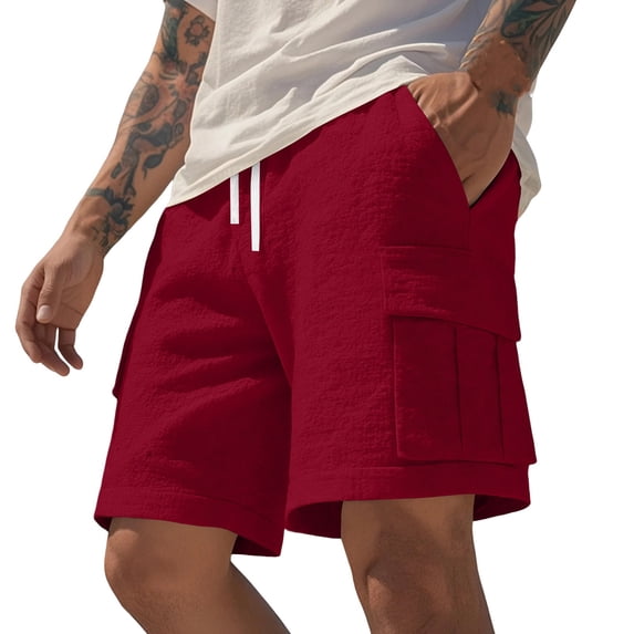 Telankuip Summer Soft Fold Cargo Shorts for Men Comfort Breathable ...