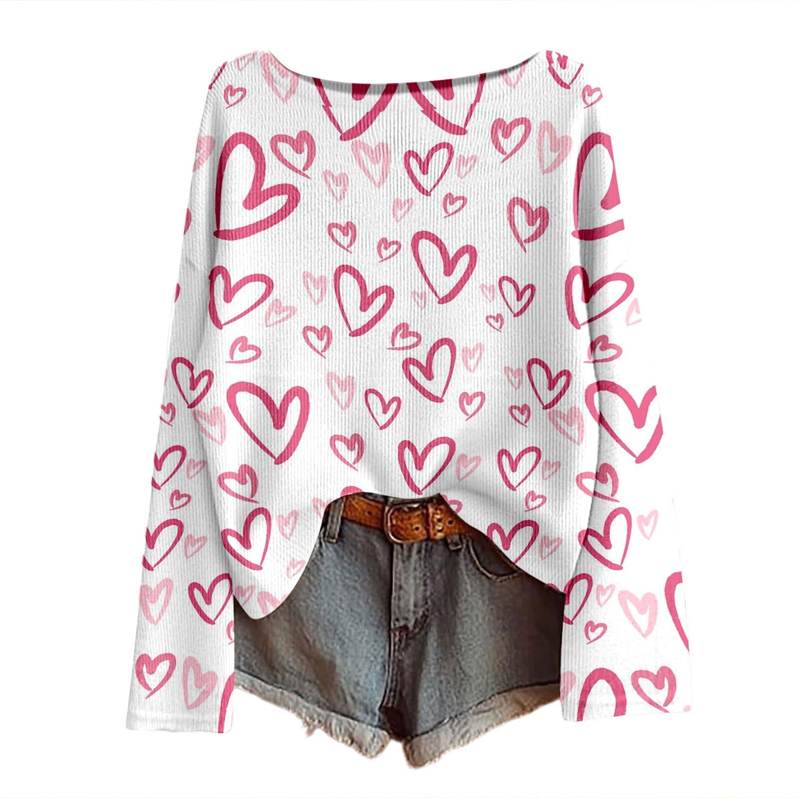 Telankuip Valentine's Day Lightweight Knit Pullover Sweaters for Women ...