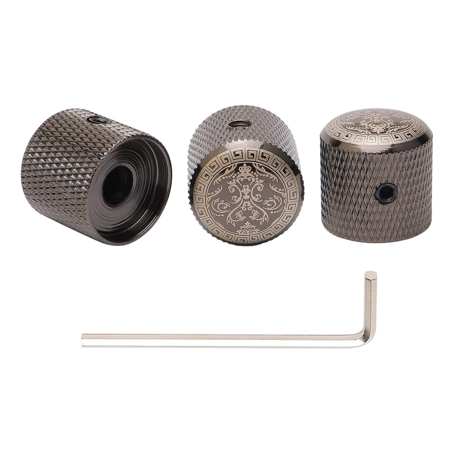 Tele Bass Guitar Knobs Dome Volume Tone Control Electric Screw Type ...