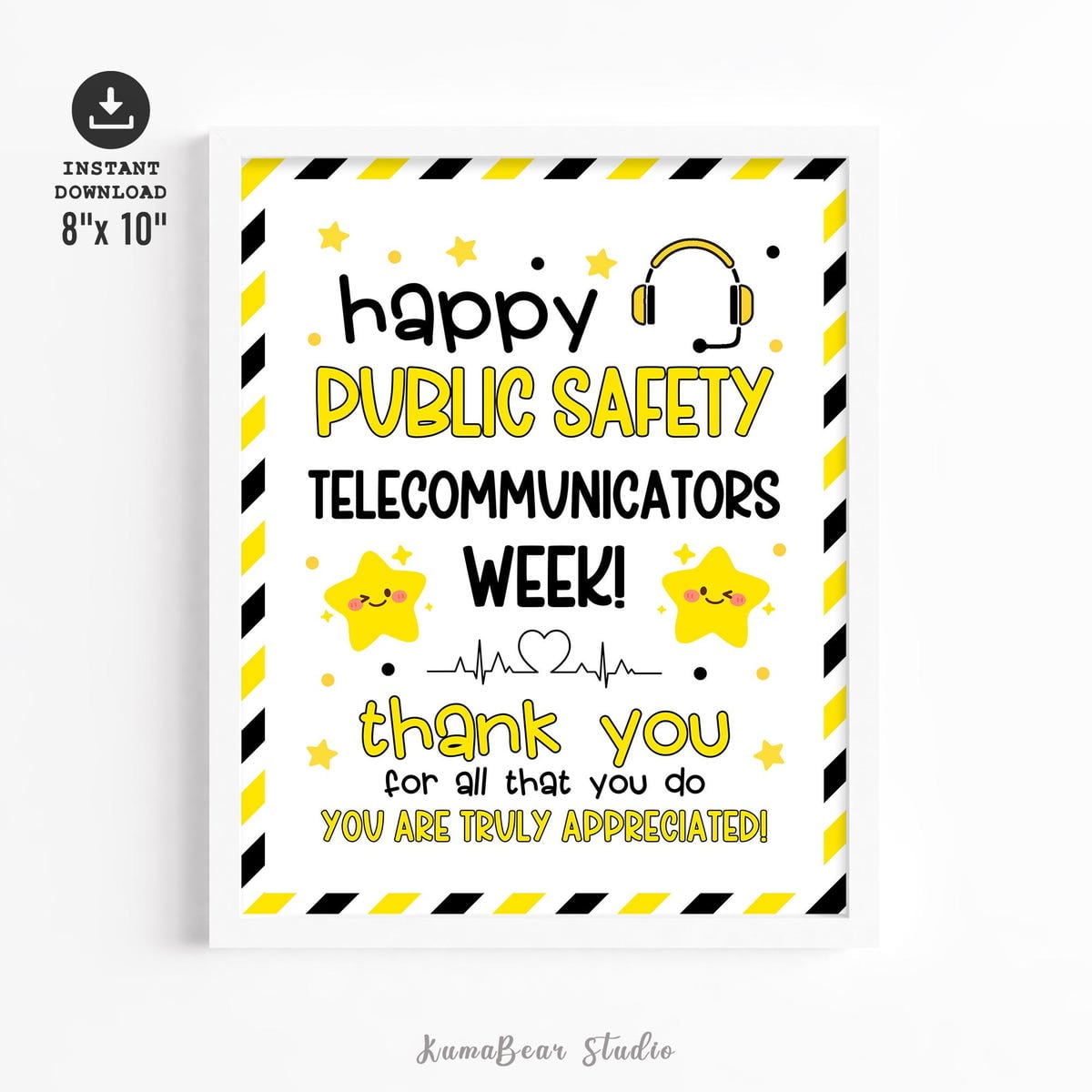 Telecommunicators Week Sign Printable, Dispatcher Week Sign, Public ...