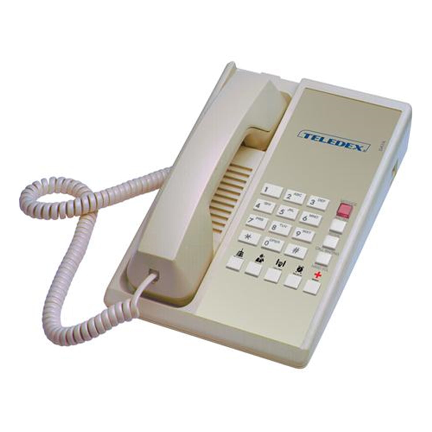 Teledex Diamond Series Telephone Single Line Analog Corded 5 Guest ...