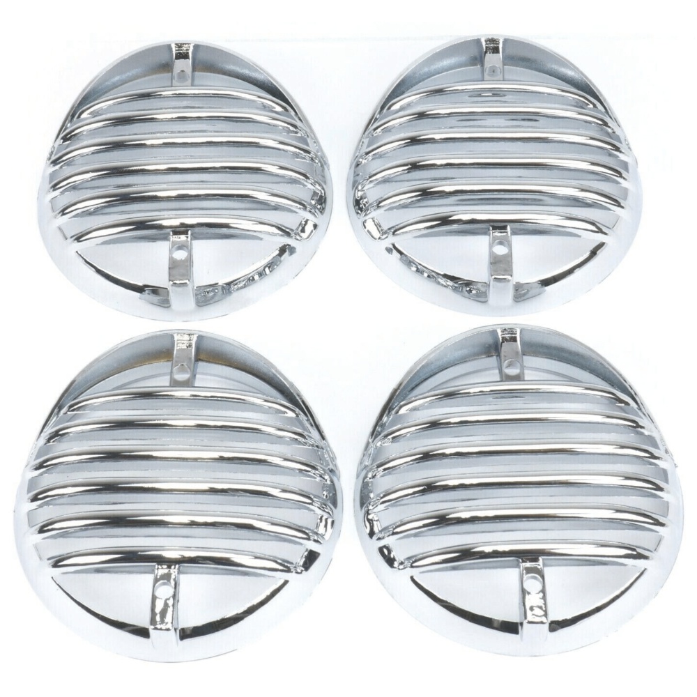 Teledu 2FastMoto Turn Signal Cover Bezel Set Chrome w/Eagle Logo for ...