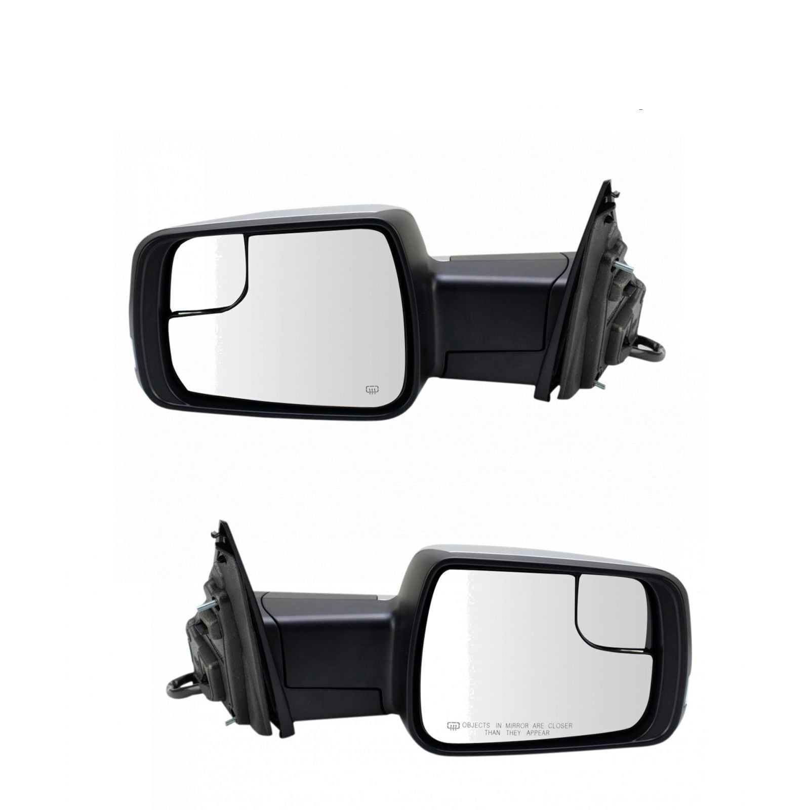 Teledu 2pc Mirror Set Heated Turn Signal Puddle Light Power Folding For ...