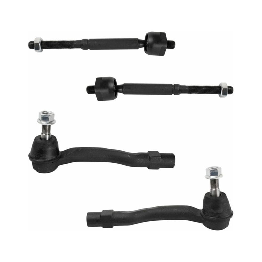 Teledu 4pc Front Inner & Outer Steering Tie Rod End Linkage Set For ...