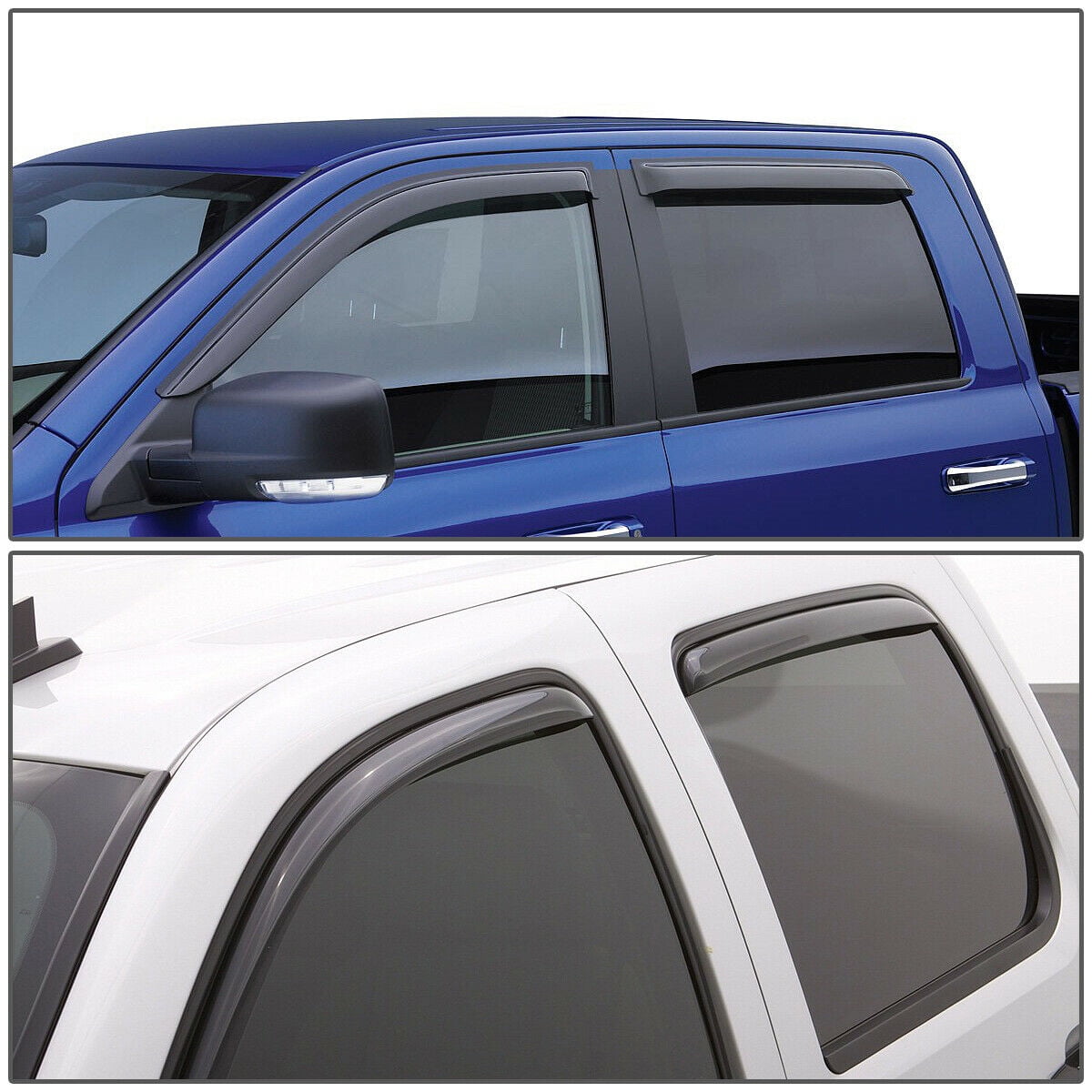 Teledu 4pcs Out Channel Style Sun Rain Window Visors Visor for 94121 ...