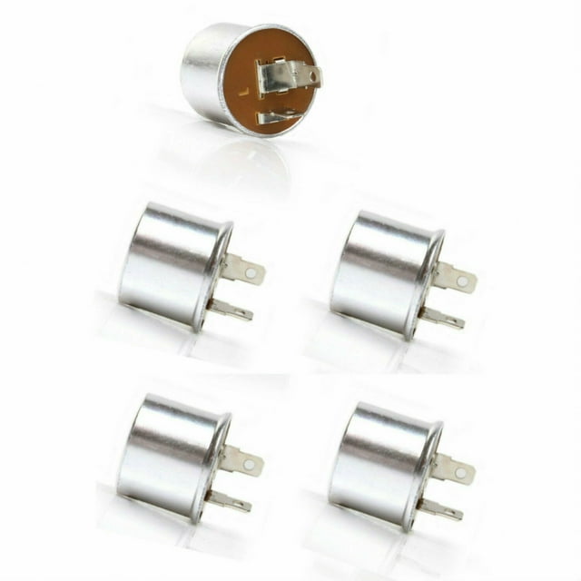 Teledu 5 PACK - 2 Pin Prong Terminal Relay Electronic Flasher Switch ...