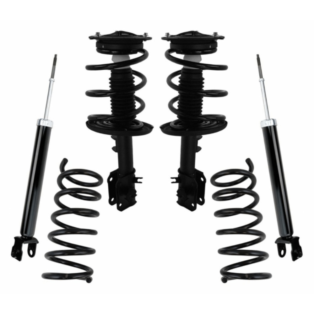 Teledu 6 Piece Suspension Kit Coil Springs Shock Absorbers Strut ...
