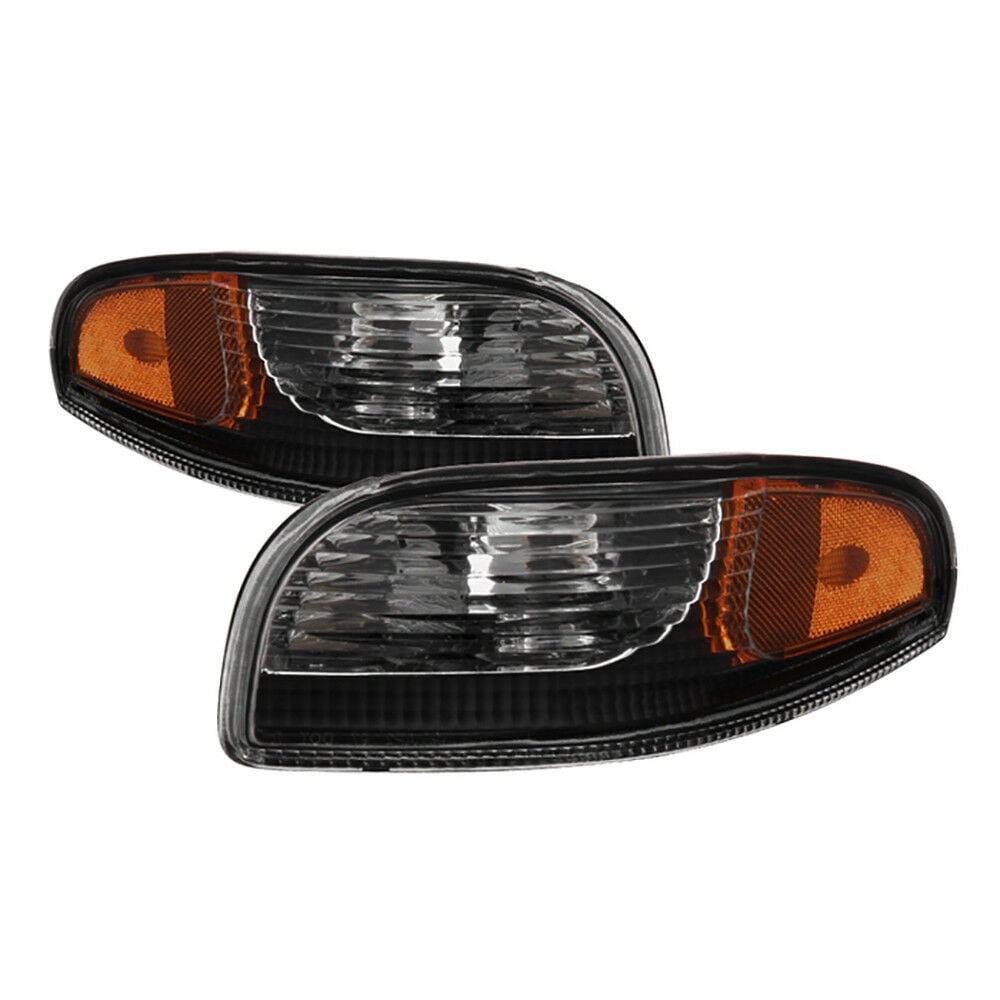 Teledu Black 97-04 Chevy Corvette C5 Replacement Front Bumper Light ...