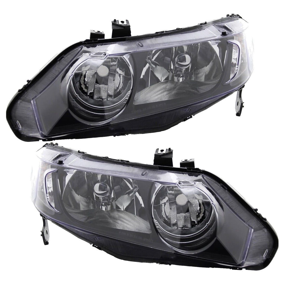 Teledu Black Headlights Sedan 4Dr Left+Right - Walmart.com