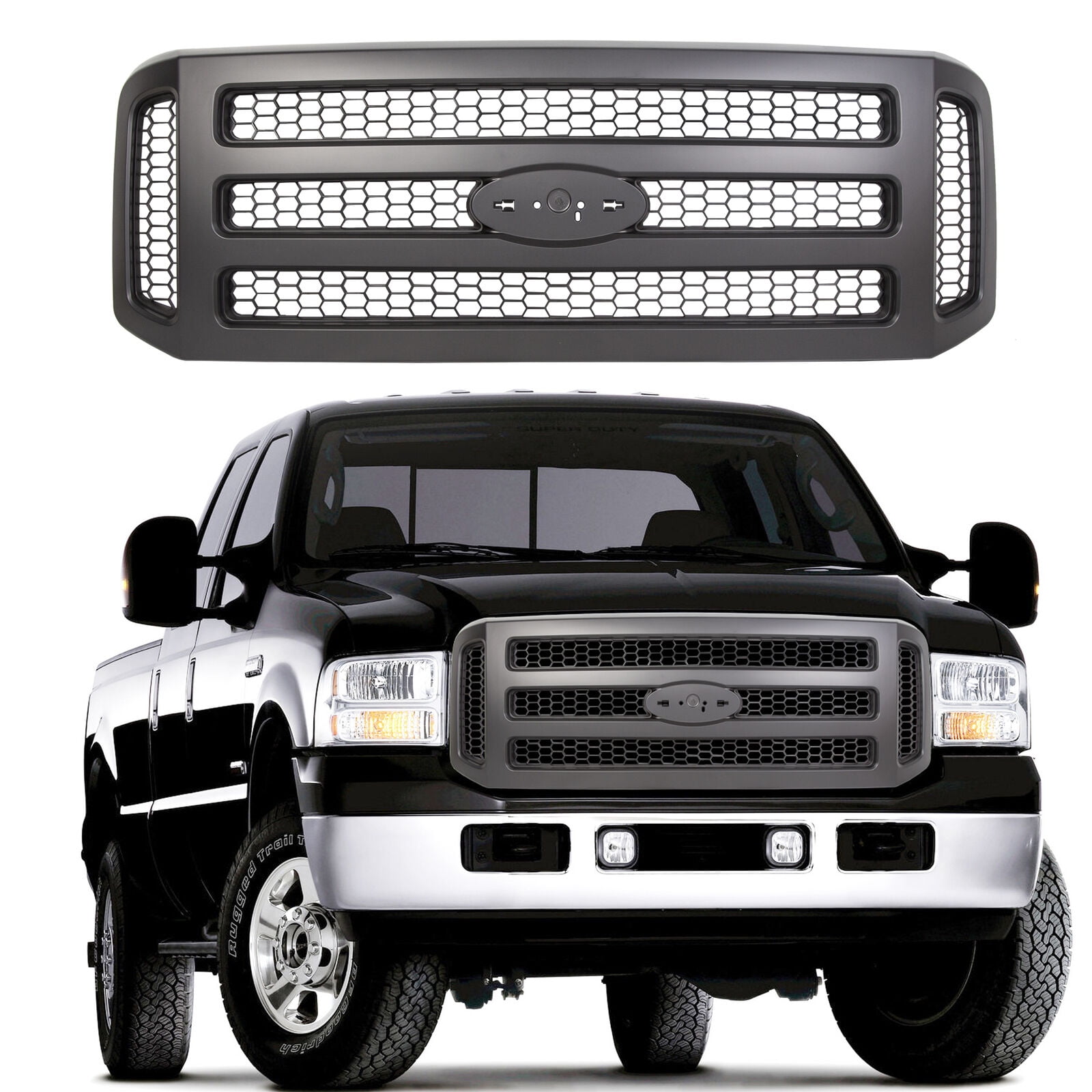 Teledu Black Painted Grille Assembly For Excursion F250 F350 F450 F550 ...