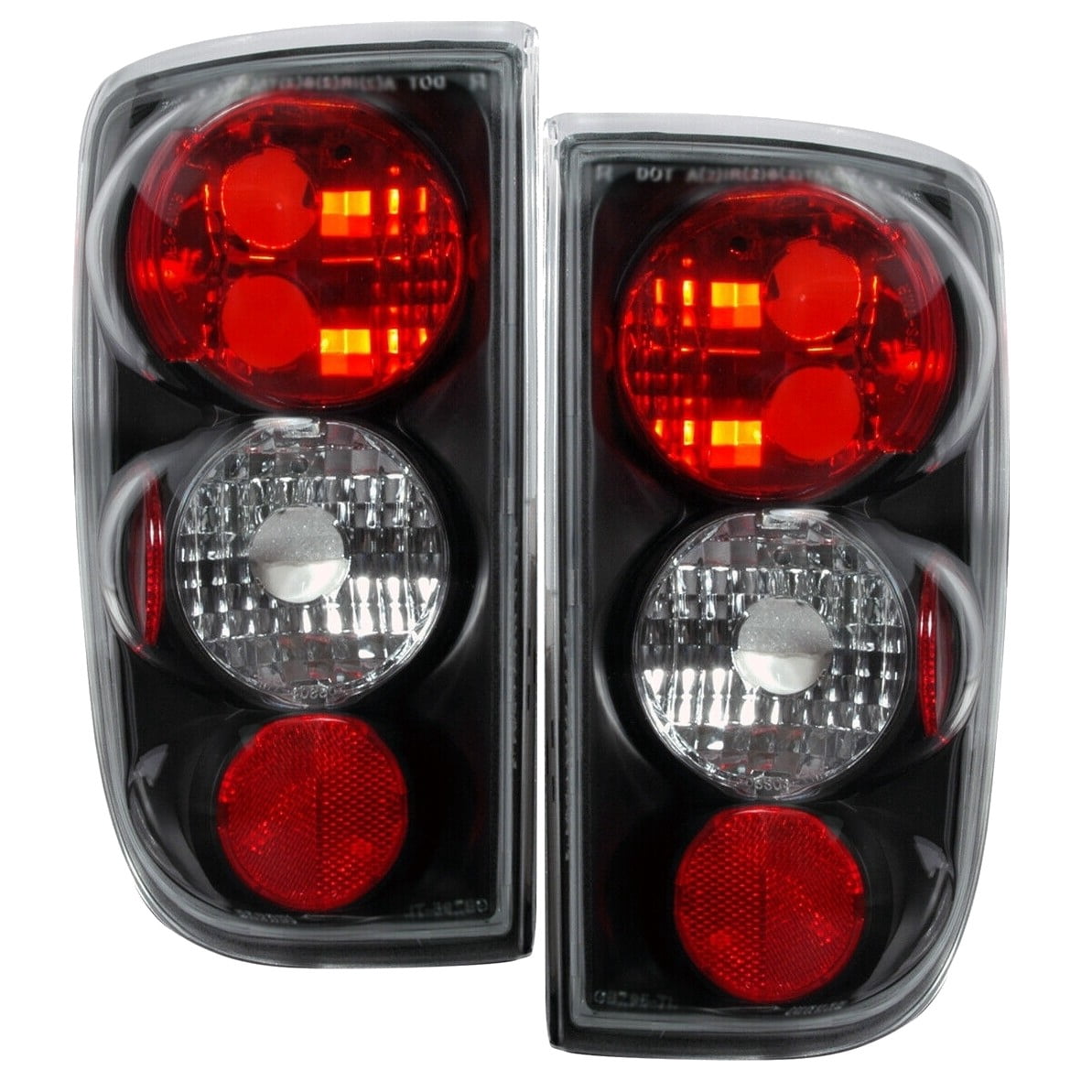 Teledu Black Tail Lights Brake Lamps Left+Right - Walmart.com