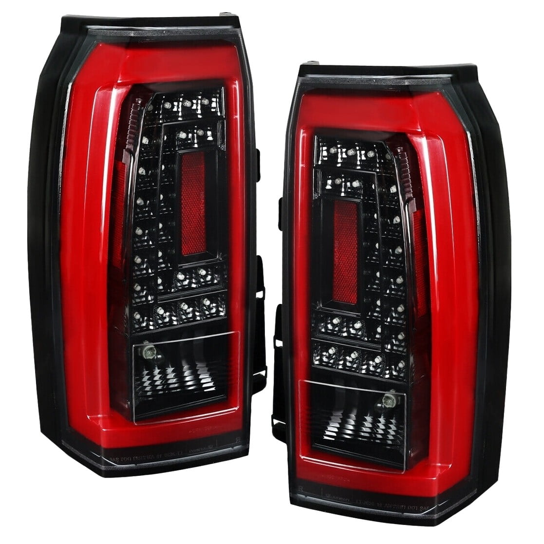 Teledu Black Tail Lights LED DRL Brake Lamps L+R - Walmart.com