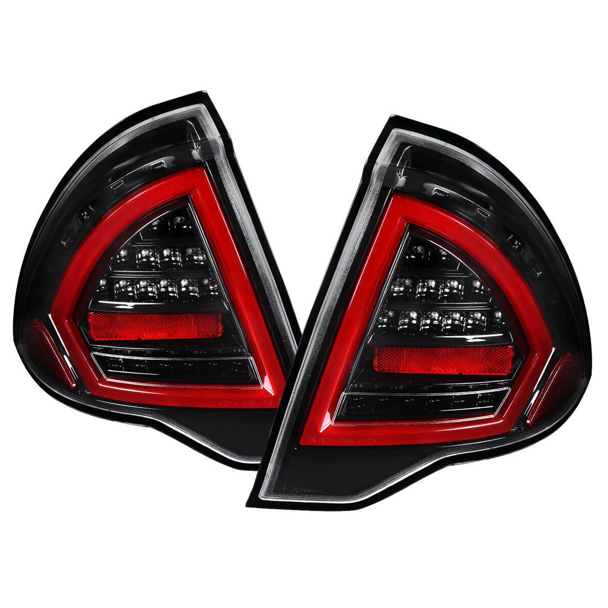 Teledu Black Tail Lights LED Neon Bar Brake Lamps L+R - Walmart.com