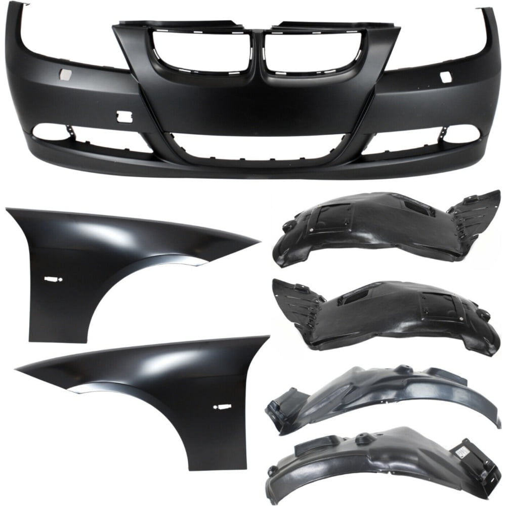 Teledu Bumper Cover Kit For 2007-2008 BMW 328i Front 3pc - Walmart.com