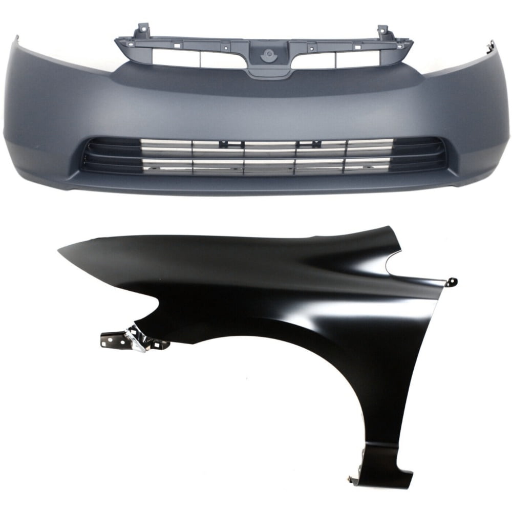 Teledu Bumper Kit For Honda 2006-2008 Civic Sedan Front 4-Door 2-pc ...
