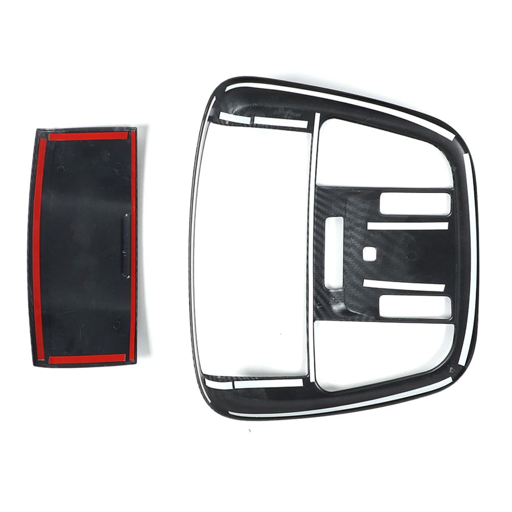 Teledu Carbon Fiber Roof Reading Light Lamp Cover Trim Parts - Walmart.com