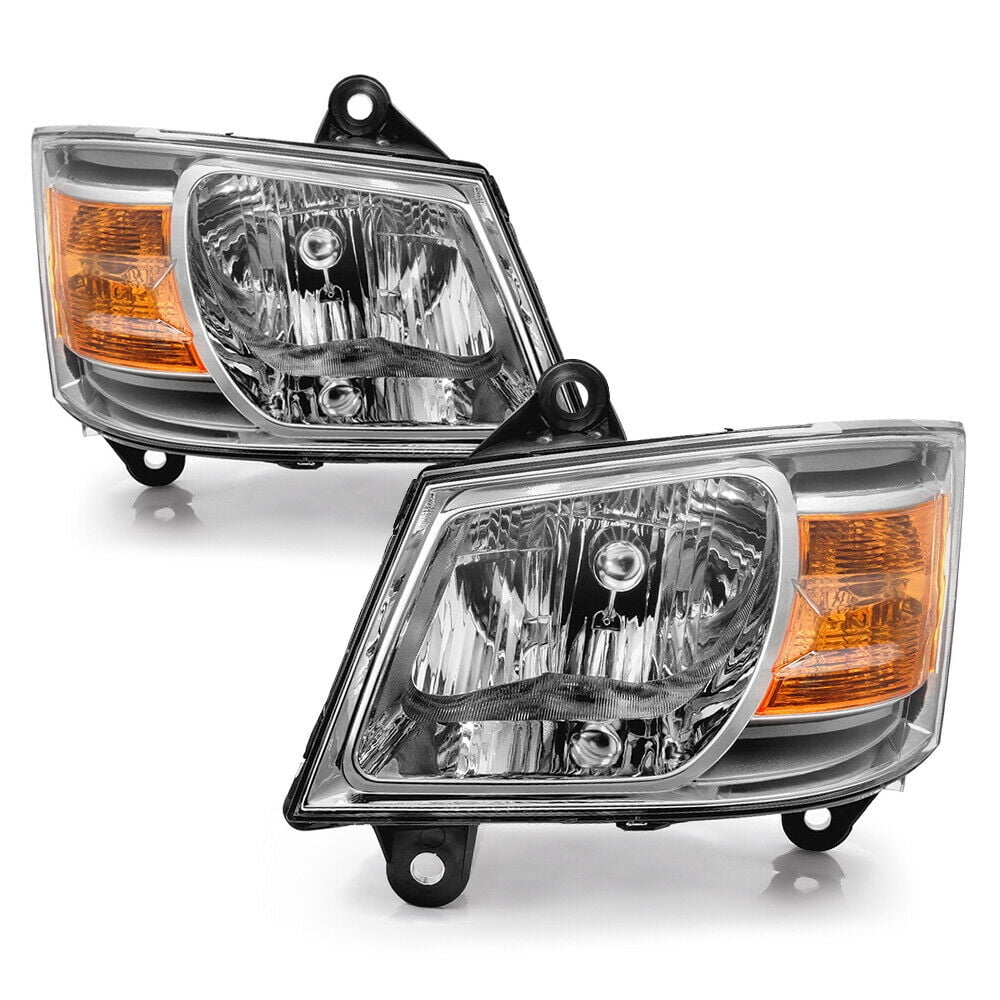 Teledu Chrome Amber Headlight For 2008-10 Dodge Grand Caravan ...