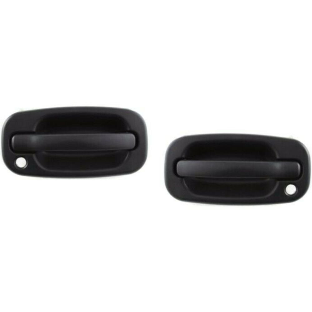 Teledu Door Handles Outside Exterior Black Front Left & Right Pair Set ...