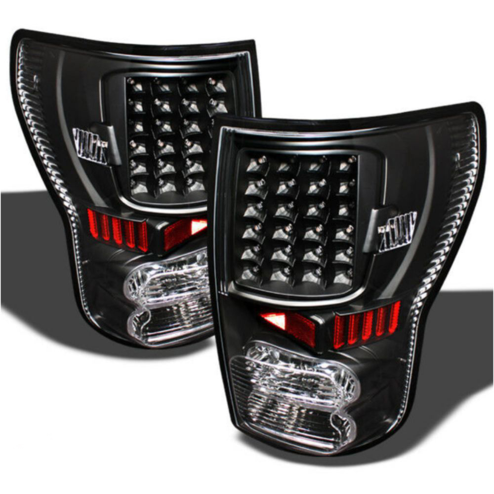 Teledu For 2007-12 Toyota Tundra Black Full LED Tail Lights Lamps Left ...