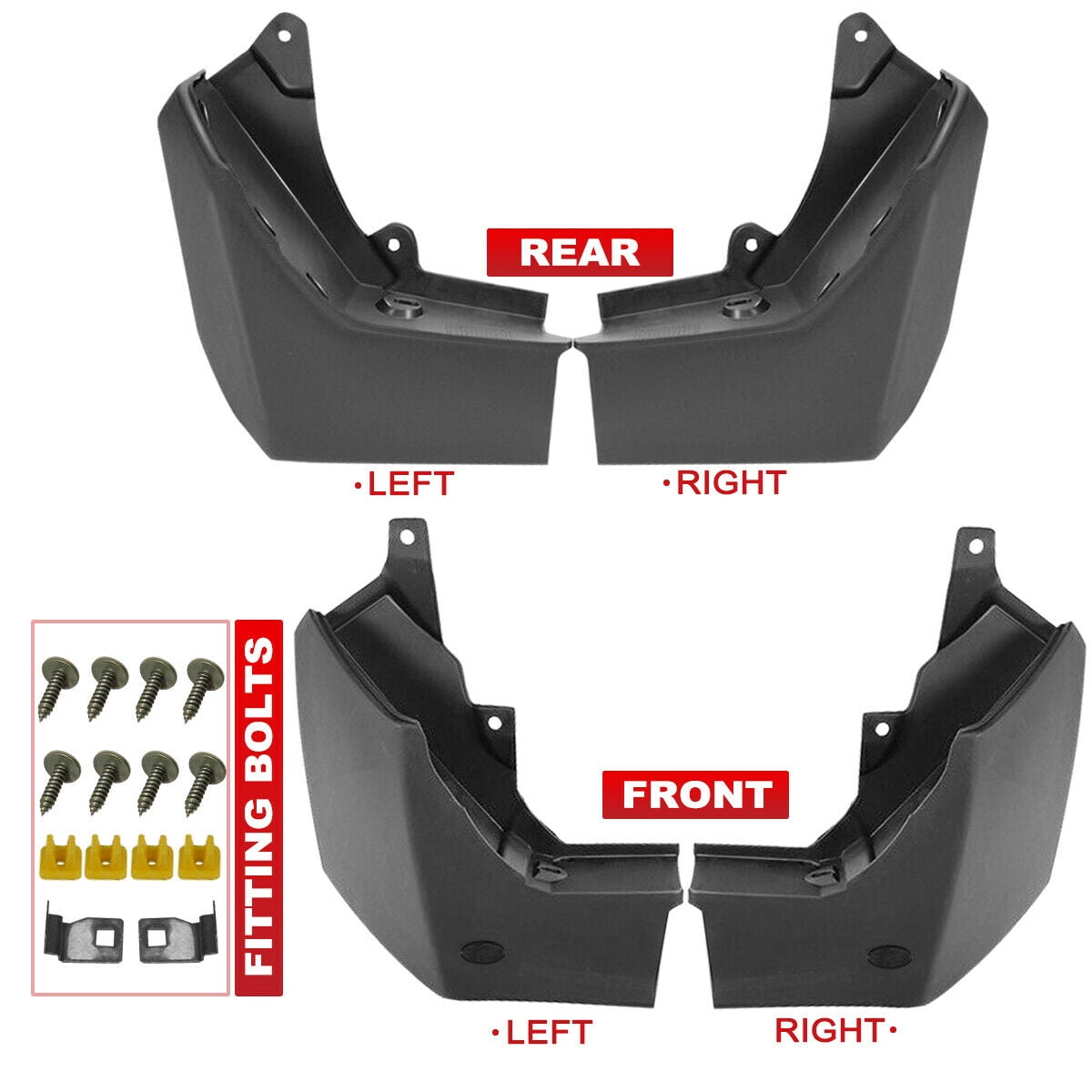 Teledu For 2010-2016 Land Rover LR4 Discovery 4 Splash Guards Mud Flaps ...