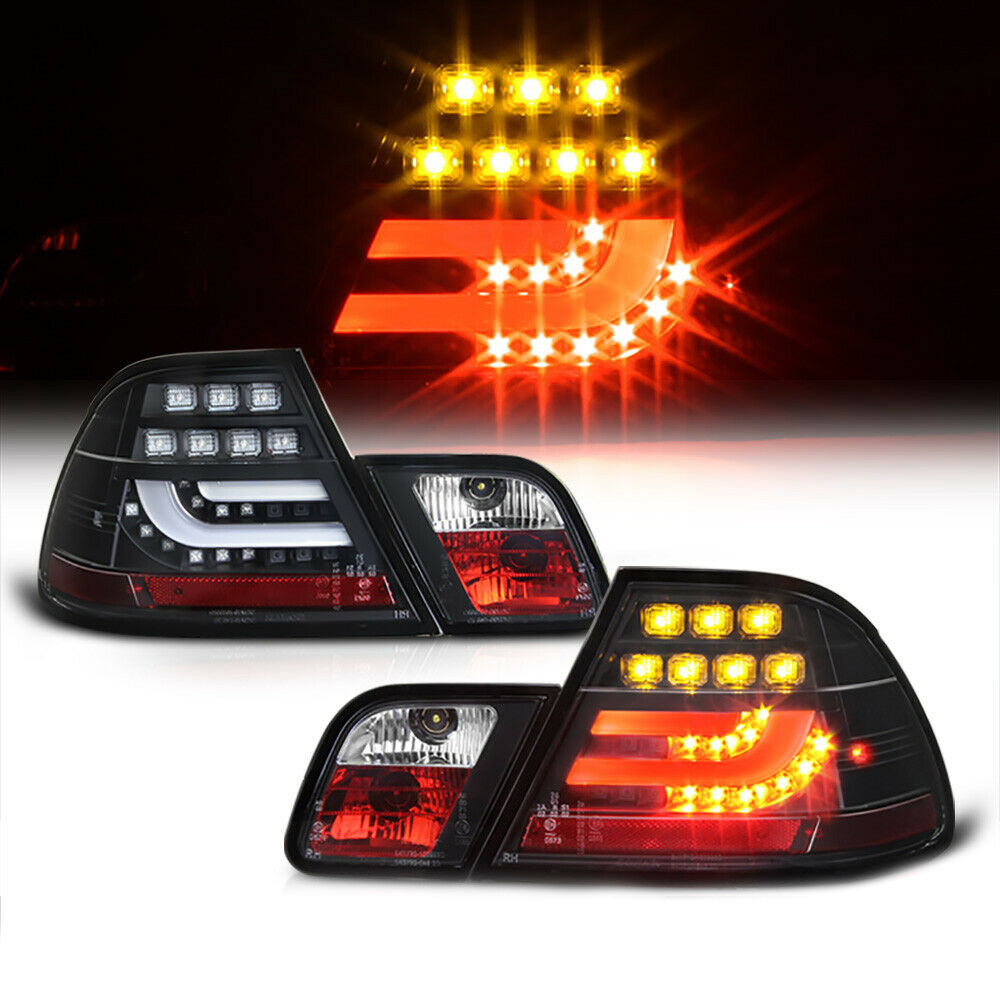 Teledu For BMW E46 3-Series 2DR Tail Light LED Tube Signal Brake ...