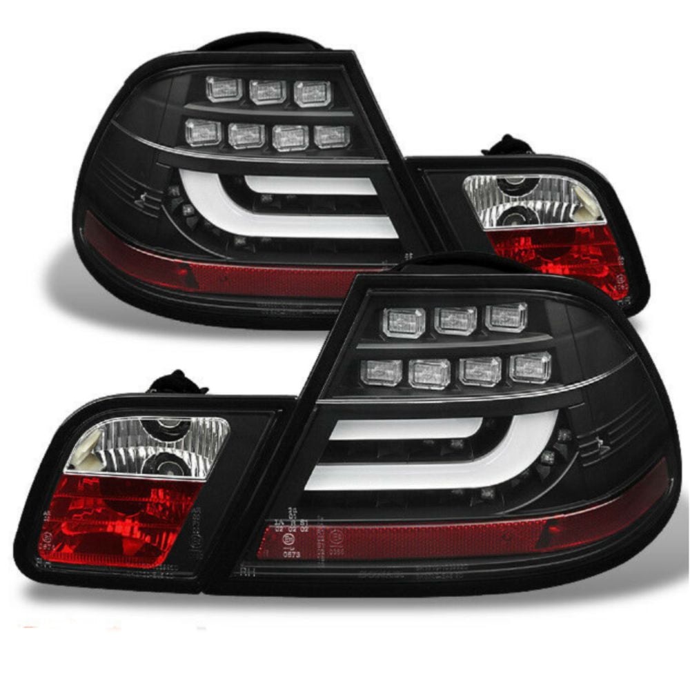 Teledu For BMW E46 3-Series 2Dr Coupe Black LED Strip/Tube LED Tail ...