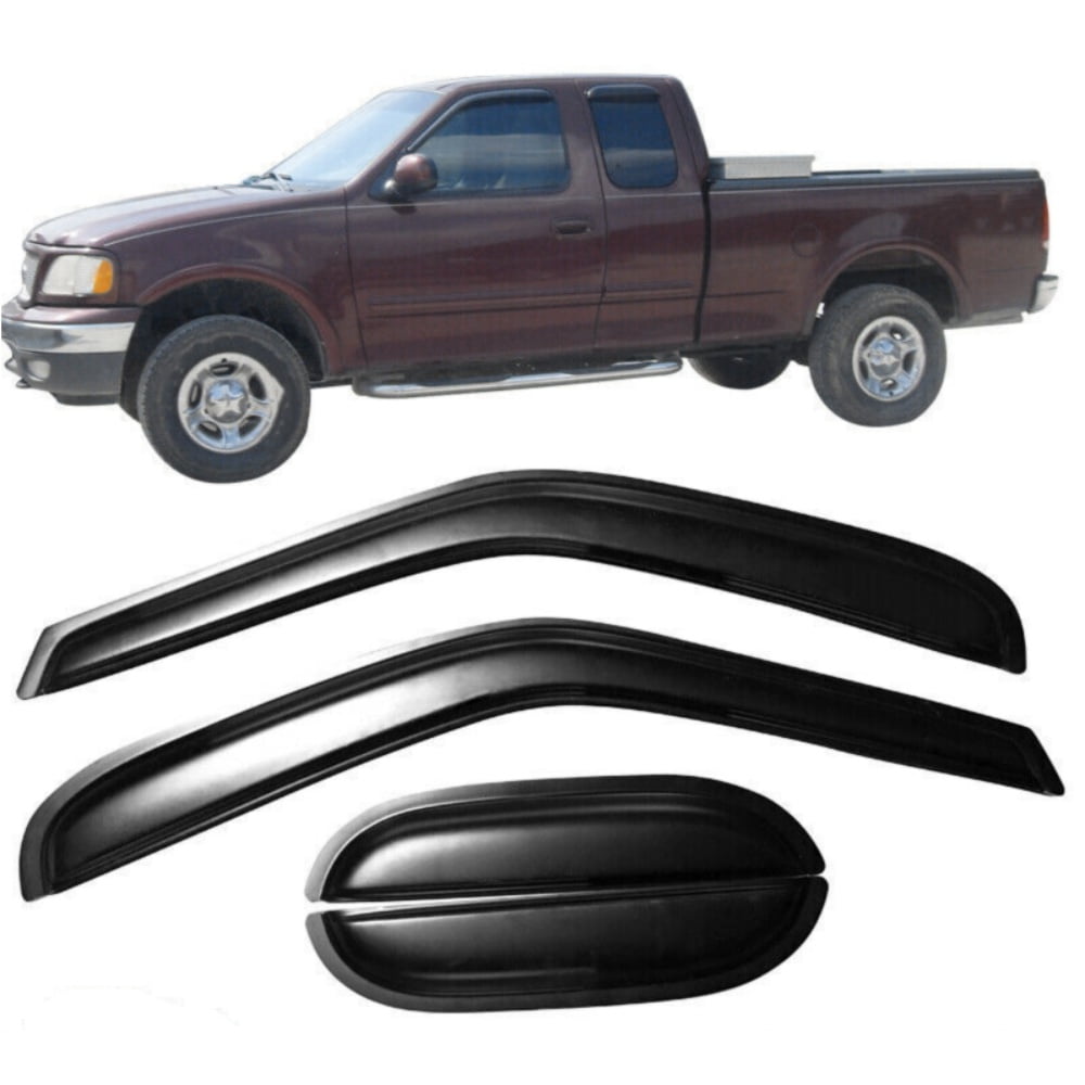 Teledu For F150 F250 Extended Cab Window Visor Rain Deflector Guard ...