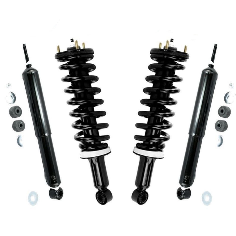 Teledu Front Coil Spring Loaded Struts + Rear Shock Absorbers Without ...