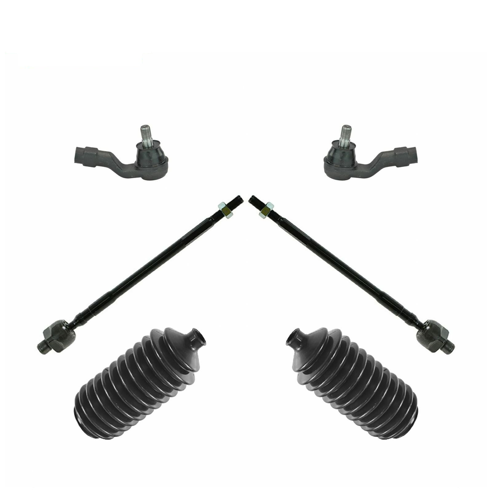 Teledu Front Inner Outer Tie Rod End Bellow Boots LH RH Kit Set 6pc For ...