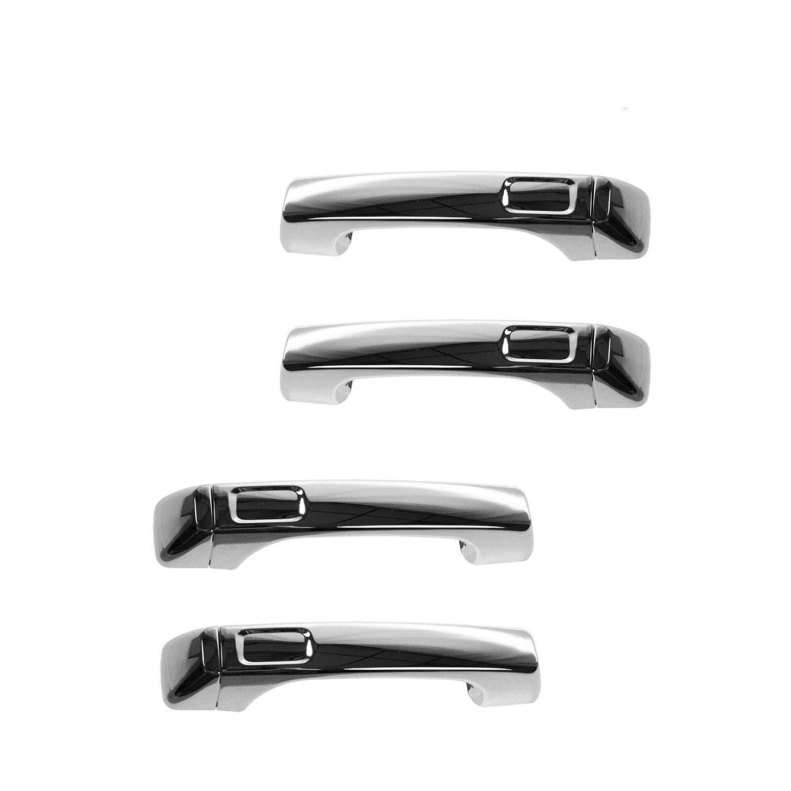 Teledu Front Rear Exterior Outside Chrome Door Handle Set Kit 4pc For ...