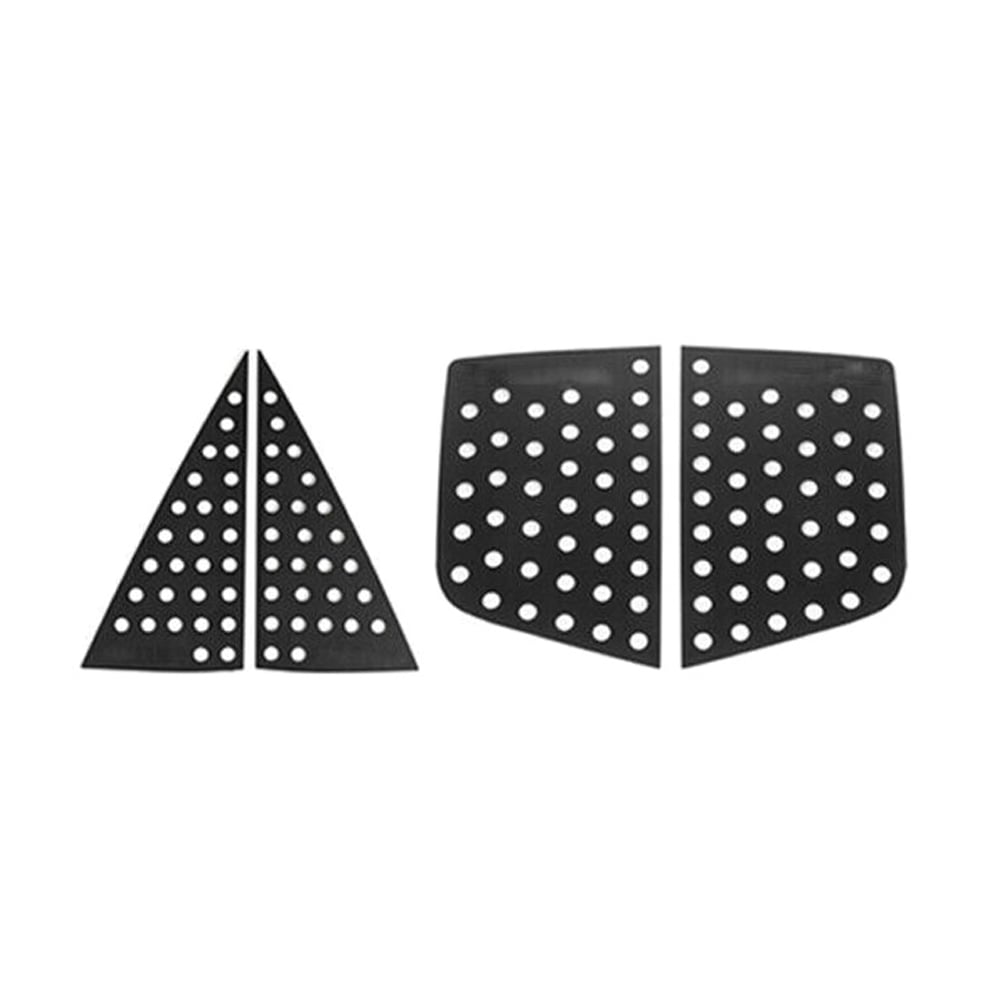Teledu Front Rear Window Triangle Glass Trim Panel Metal Cover ...