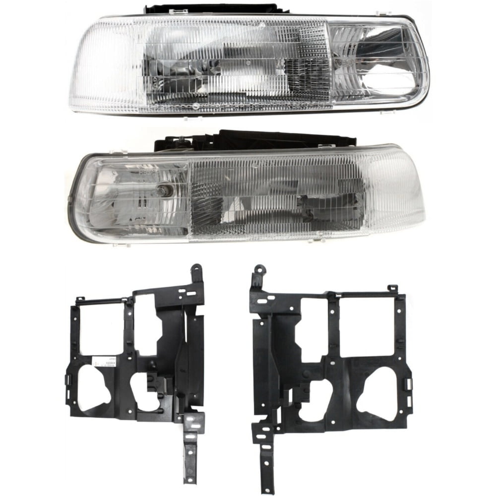 Teledu Halogen Headlight Kit For Silverado Suburban Tahoe Left & Right ...
