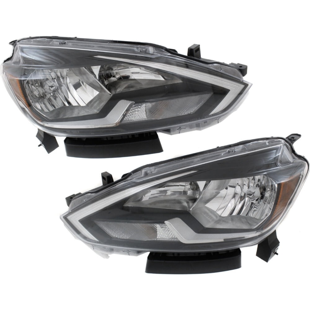 Teledu Halogen Headlights Set Left and Right For 16-19 Nissan Sentra ...