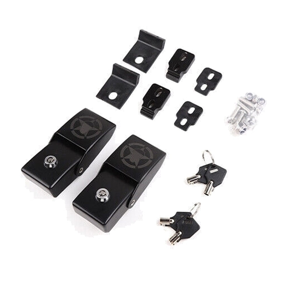 Teledu Hood Catch Lock Latch Buckle Brackets Pentagram Skull 2pcs ...