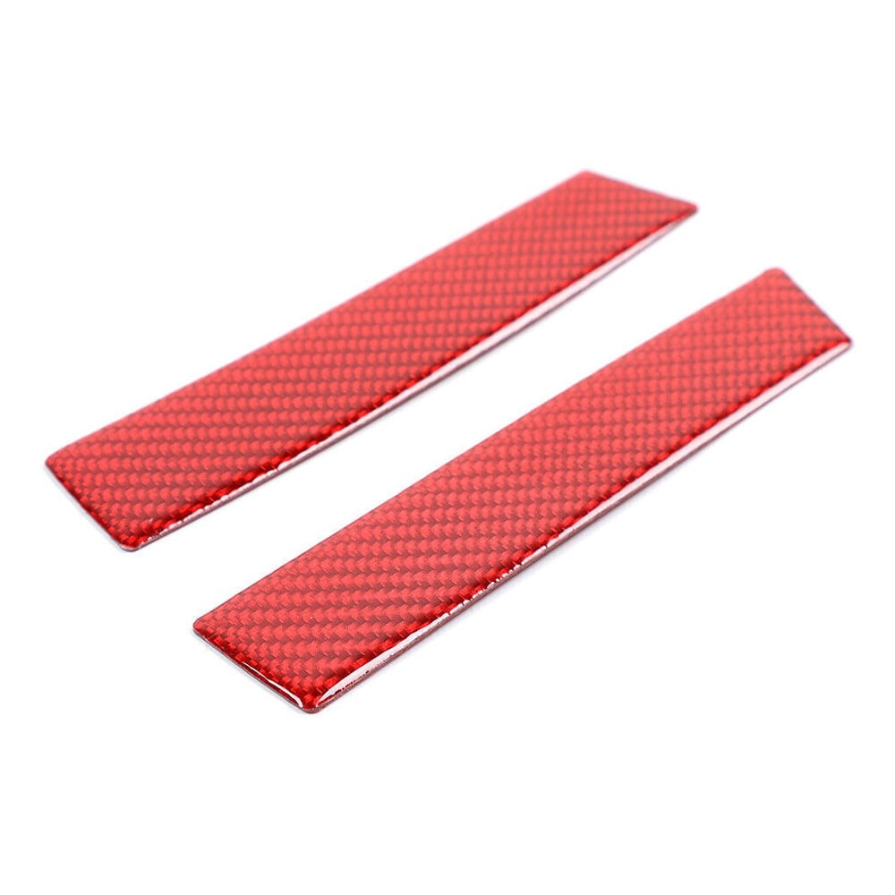 Teledu Interior A-Pillar Decor Stickers Trim Red Carbon Fiber - Walmart.com