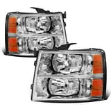 Teledu Pair Headlights Amber Corner For 07-13 Chevy Silverado 1500 2500 ...