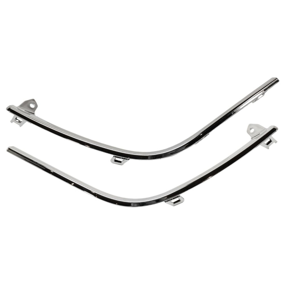 Teledu Set of 2 Bumper Face Bar Trims Molding Step Pads Rear Driver ...