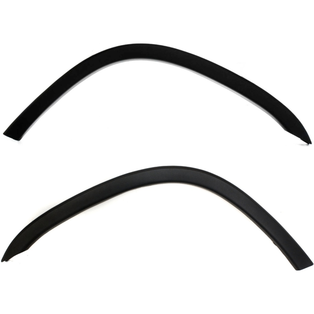 Teledu Set of 2 Fender Flares Moulding Trim Wheel Opening Molding Pack Front Black - Walmart.com
