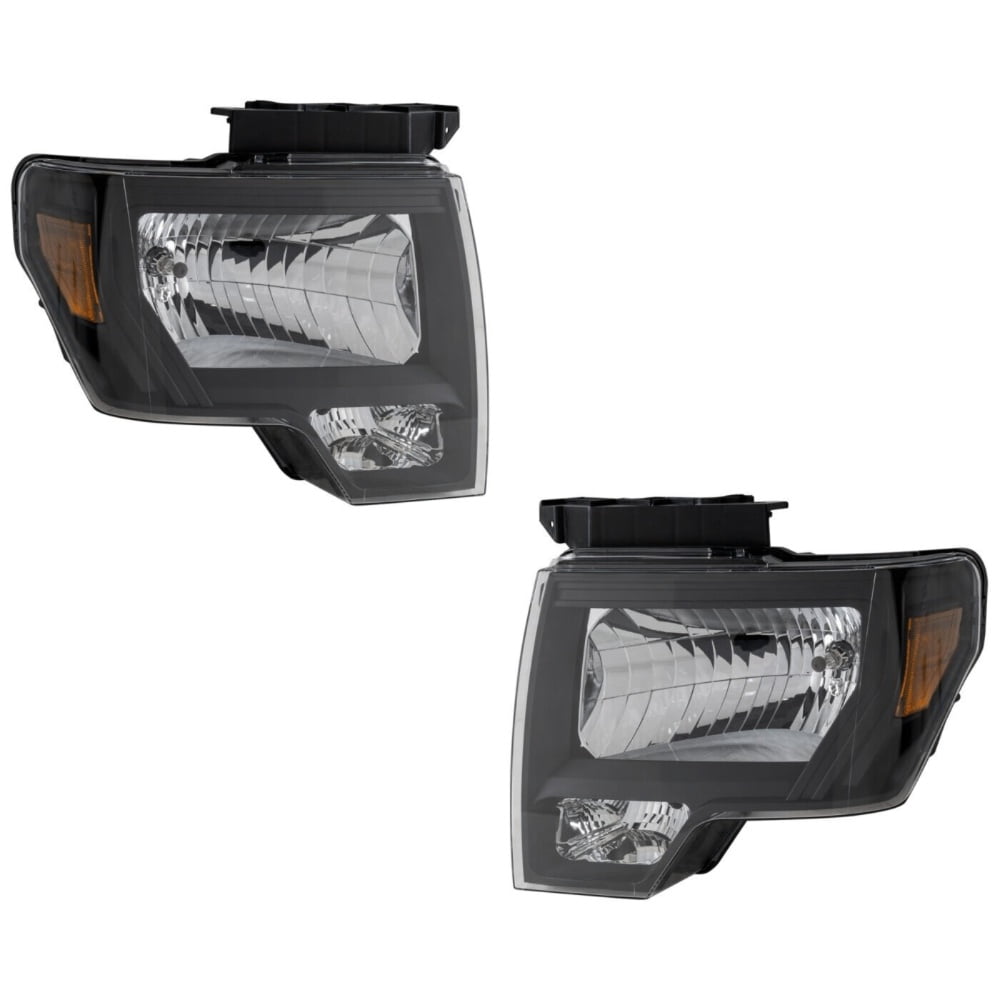 Teledu Set of 2 Headlights Driving Head lights Headlamps Driver & Passenger Side Pair - Walmart.com