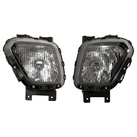 Teledu Set of 2 Headlights Driving Head lights Headlamps Driver ...